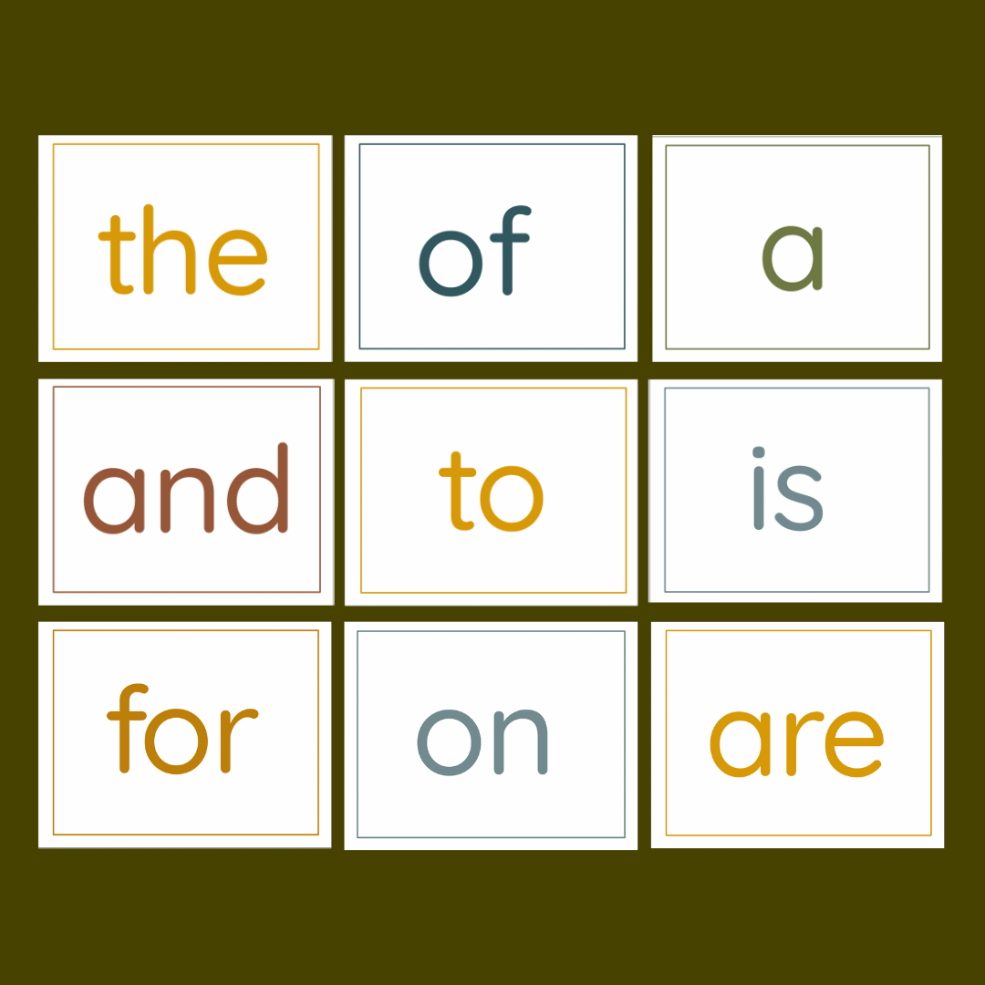 100 Sight Word Flash Cards – Acorn to Oak