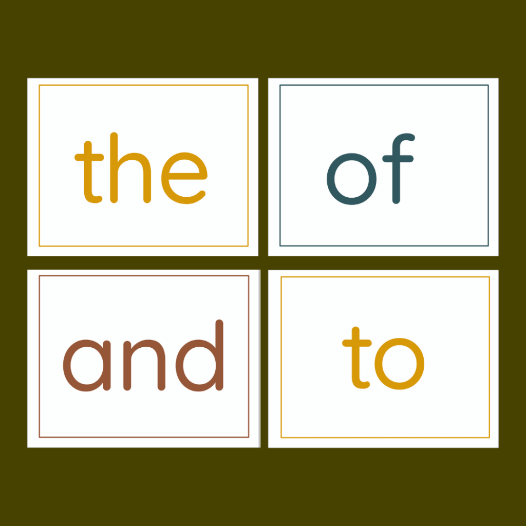 100 Sight Word Flash Cards – Acorn to Oak